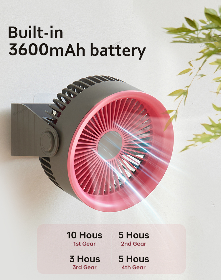Wireless Auto Rotatable Table Fan Rechargeable Desk Fan Mini Laptop ...