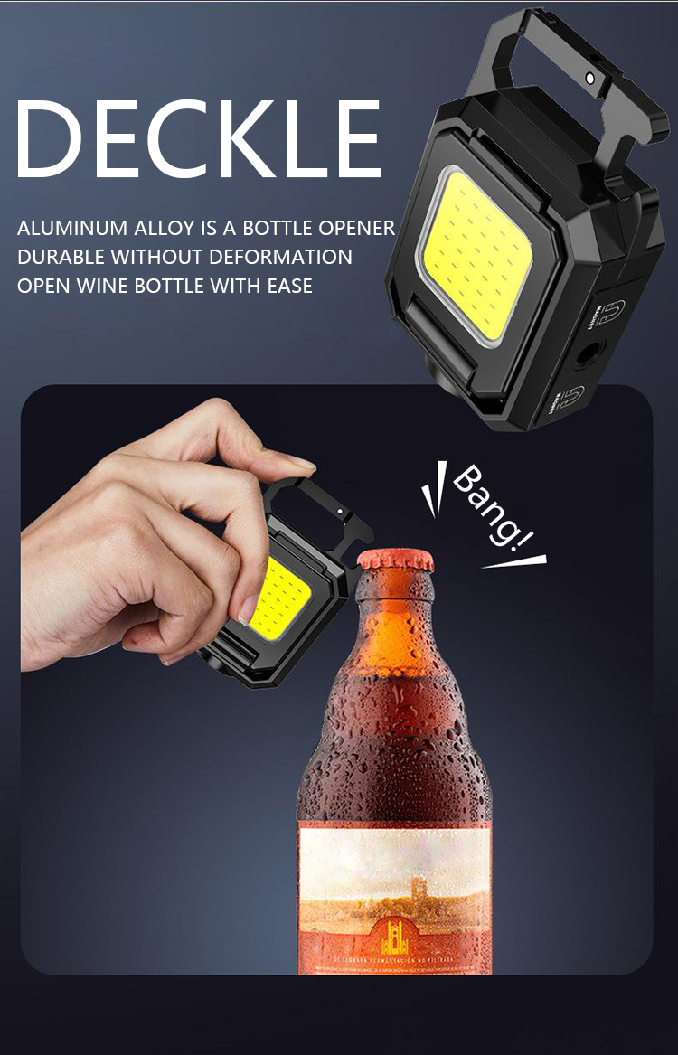 Keychain Work Light 5 Modes, 90° Foldable Light, 1000 Lumen ...