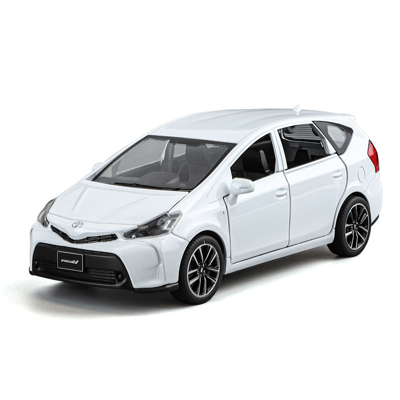 【RUM】1:32 Scale Toyota Prius Alloy Car Model Light & Sound Effect ...