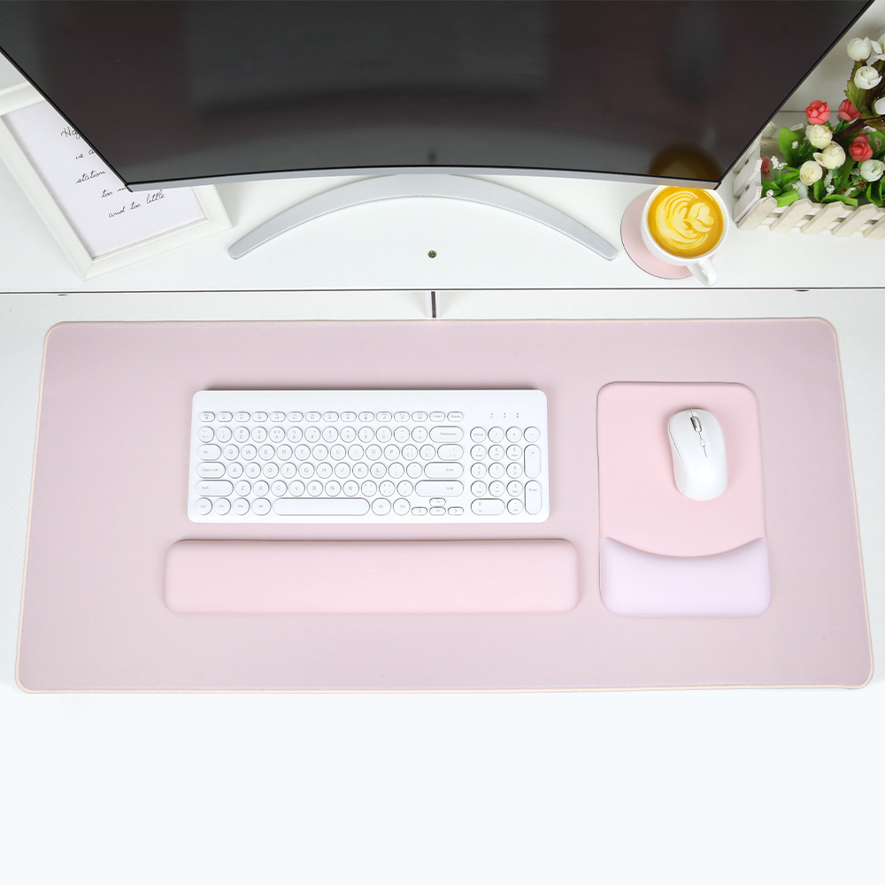 4PCS Extend Mouse Pad，Wrist Rest Mouse Pad，Keyboard Wrist Rest&Coaster ...