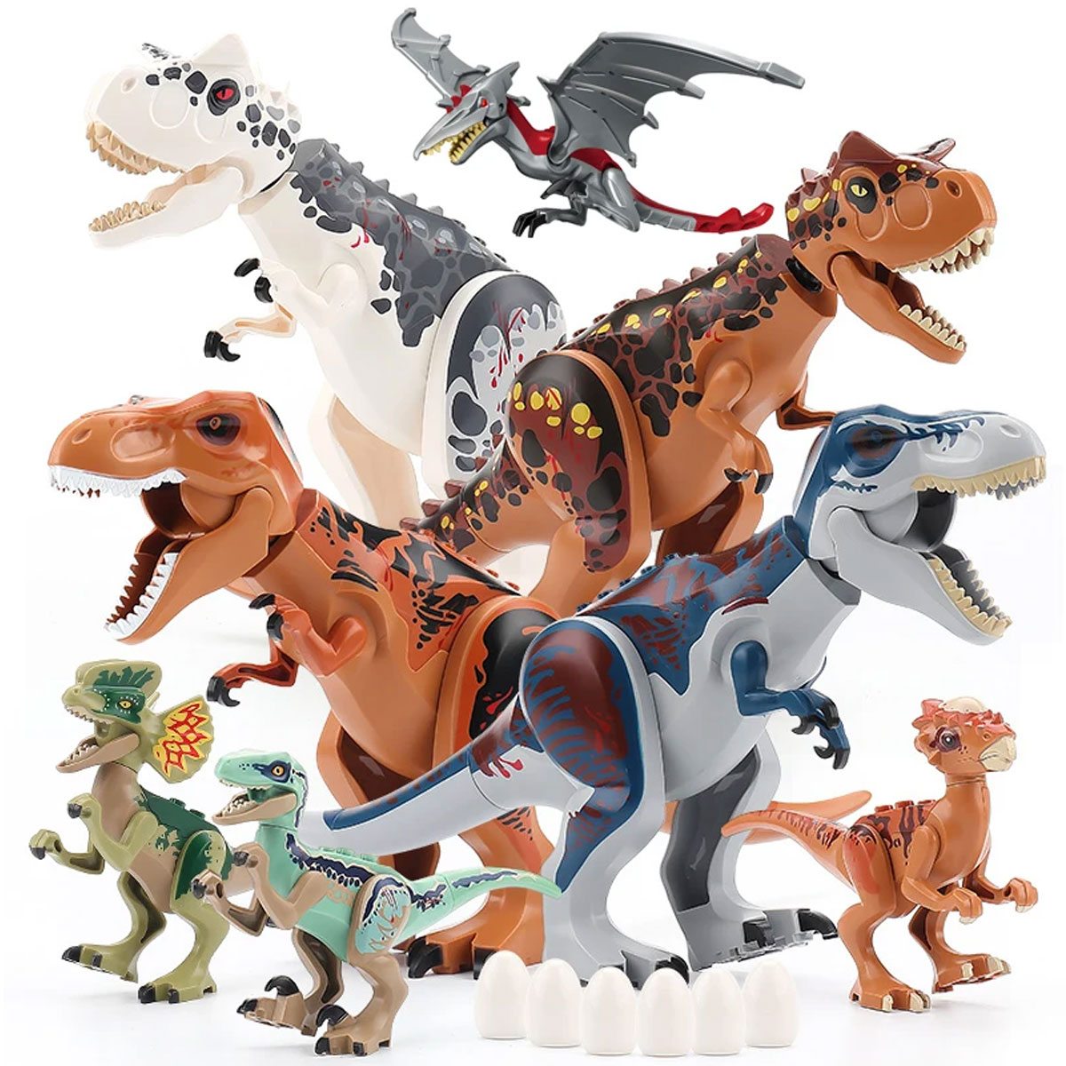 Kids T rex Legos Dinosaur Jurassic Park Toys Tyrannosaurus Building ...
