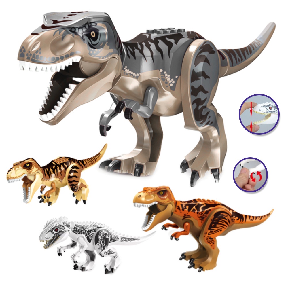 Kids T rex Legos Dinosaur Jurassic Park Toys Tyrannosaurus Building ...
