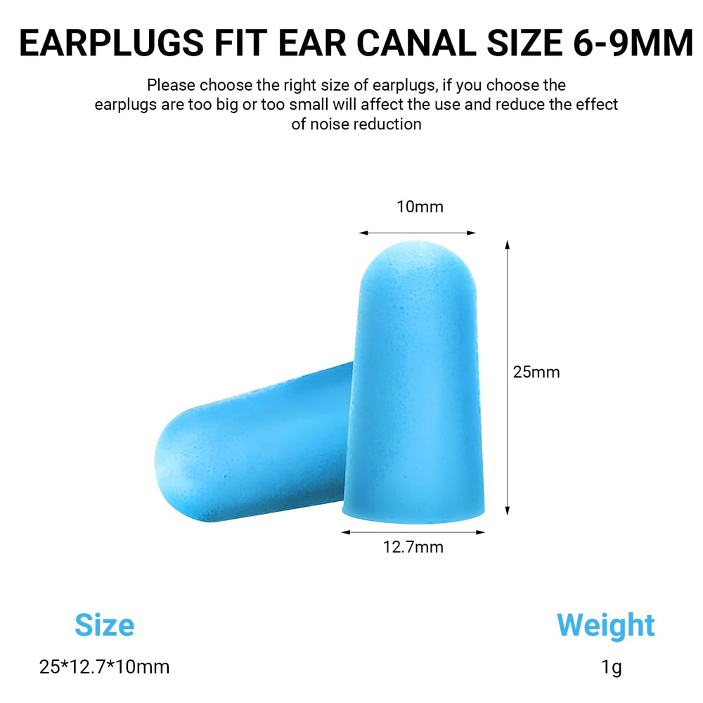 Ultra Soft Foam Earplugs 60 Pairs 36db Noise Cancelling Ear Plugs for ...