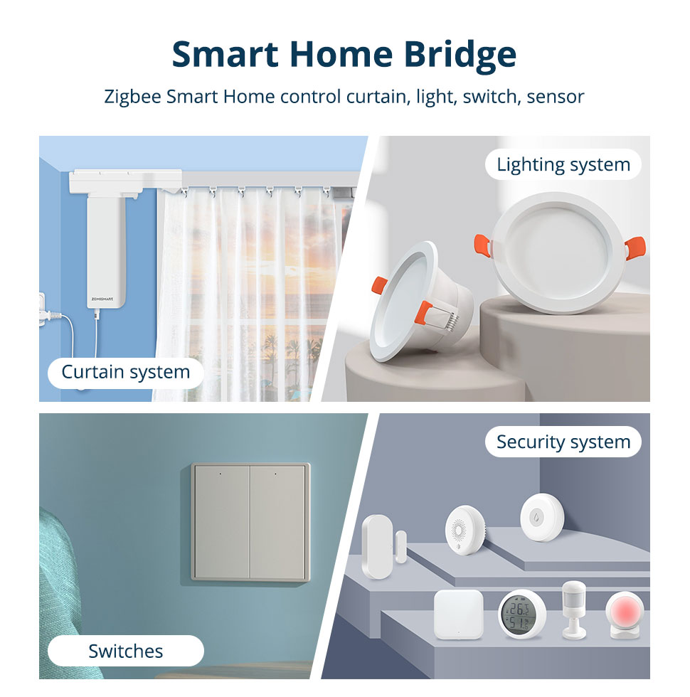 ZemiSmart Zigbee Smarthome Security Center Hub,linkage Tuya Zigbee ...