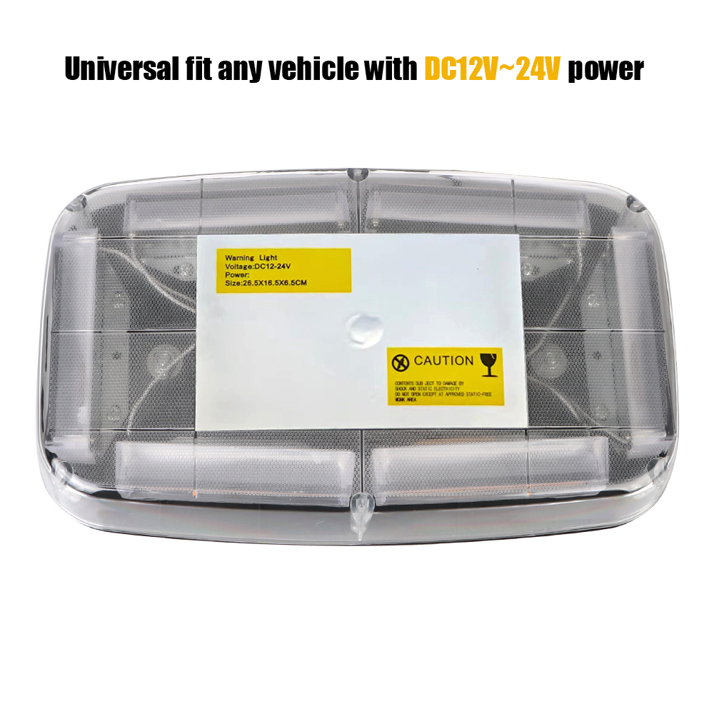 Yellow LED COB Ceiling Lamp Vehicle Roof Flashing Beacon DC12~24V Car ...