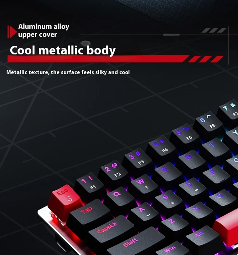 MACHENIKE K500-M61 wired magnetic axis gaming keyboard 8K return rate full key hot swappable RGB ...