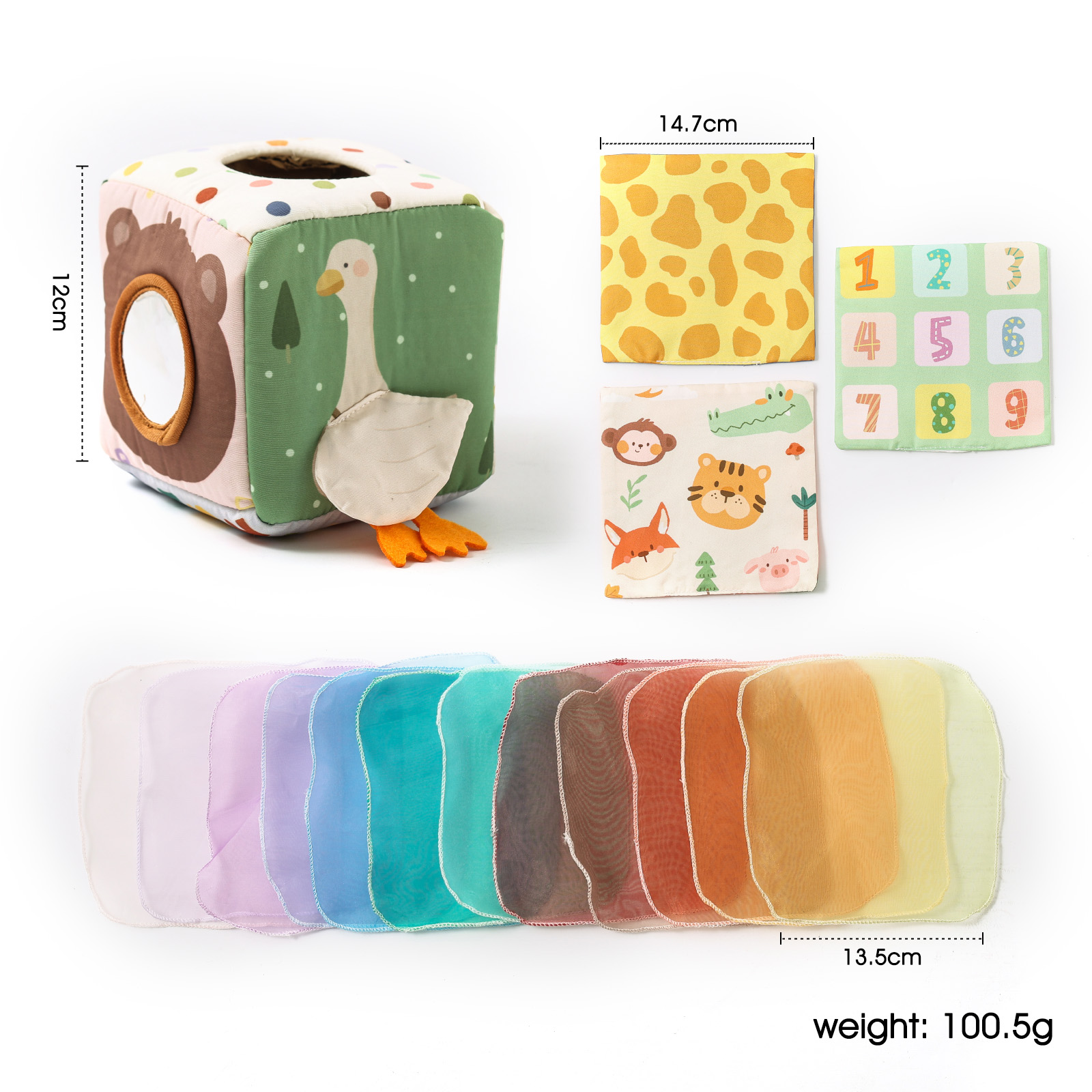 Baby Montessori Toy Magic Tissue Box Educational Learning Activity ...