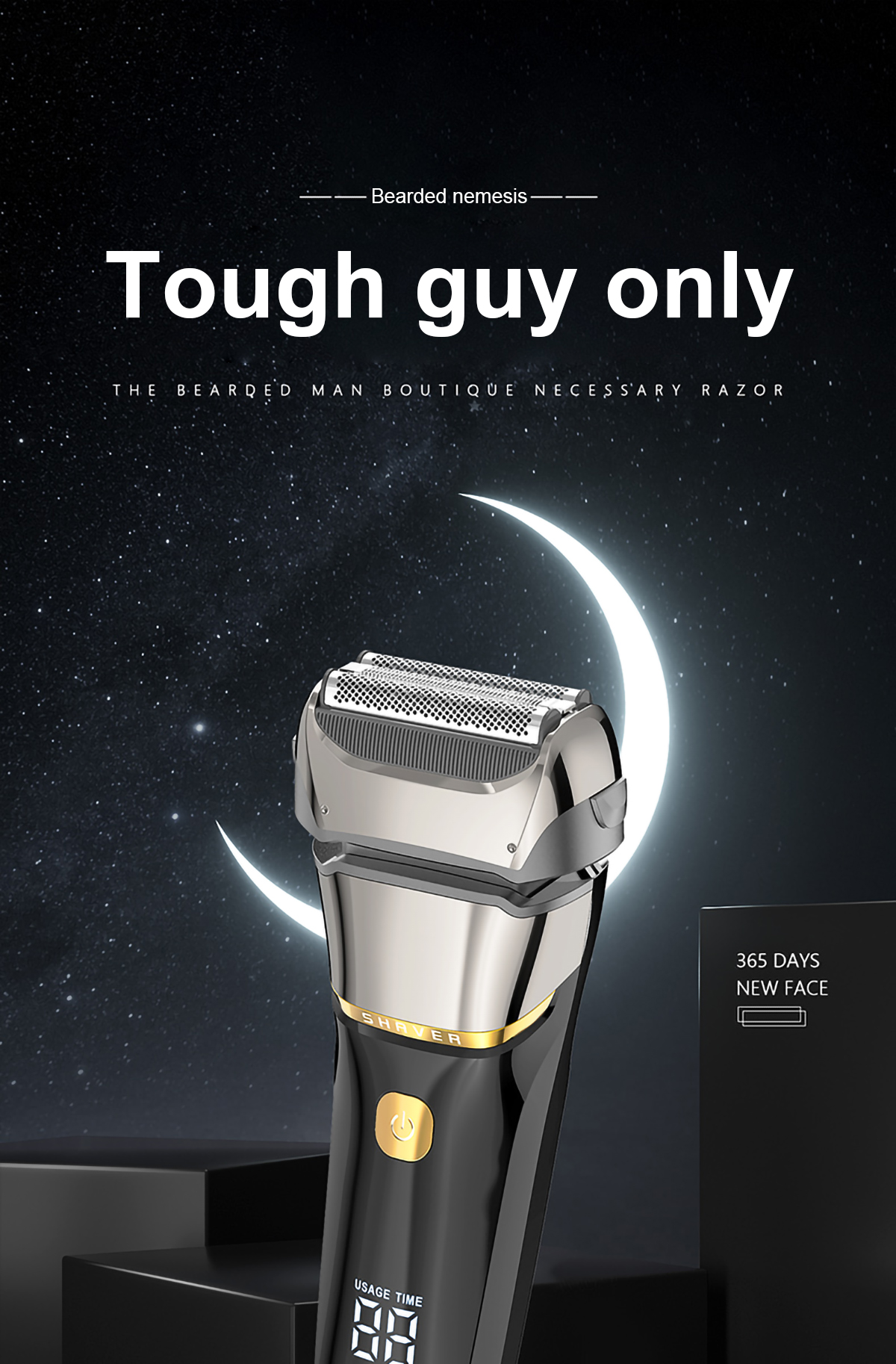 WPOI Rechargeable Wet & Dry Electric Shaver With Sidebruns | Shopee ...