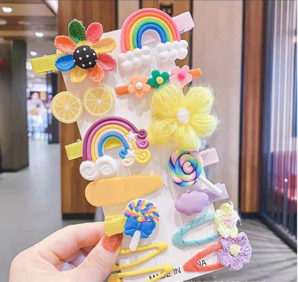 Hair Accessories Girls Girl Sweet Color Rambut Hair Pin Kids Hair ...