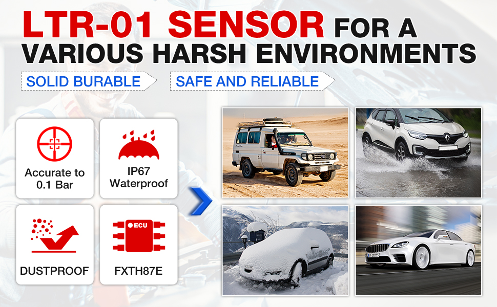 Launch RF-SENSOR 2in1 TPMS Sensor 315MHZ 433MHZ Aluminum Valve TPMS ...