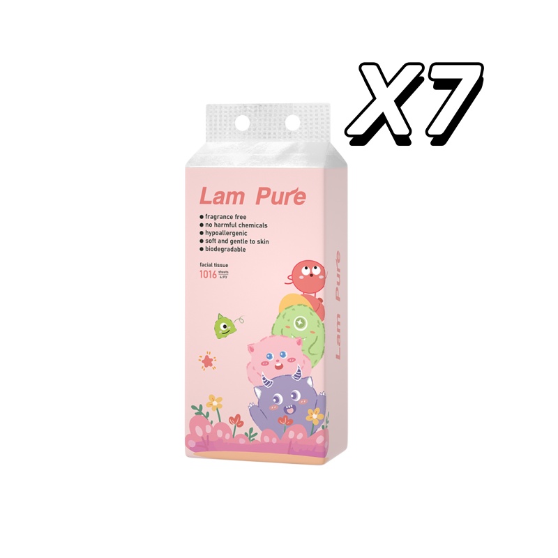 [7 PACKS] LamPure AIR-cushion Tissue Cute Tissue Hanging Tissue Soft ...