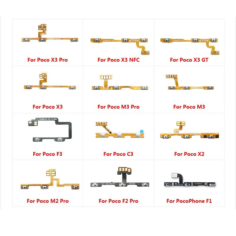 Power Volume Flex For Poco F1 F2 F3 M2 M3 X2 X3 C3 Pro GT NFC | Shopee ...