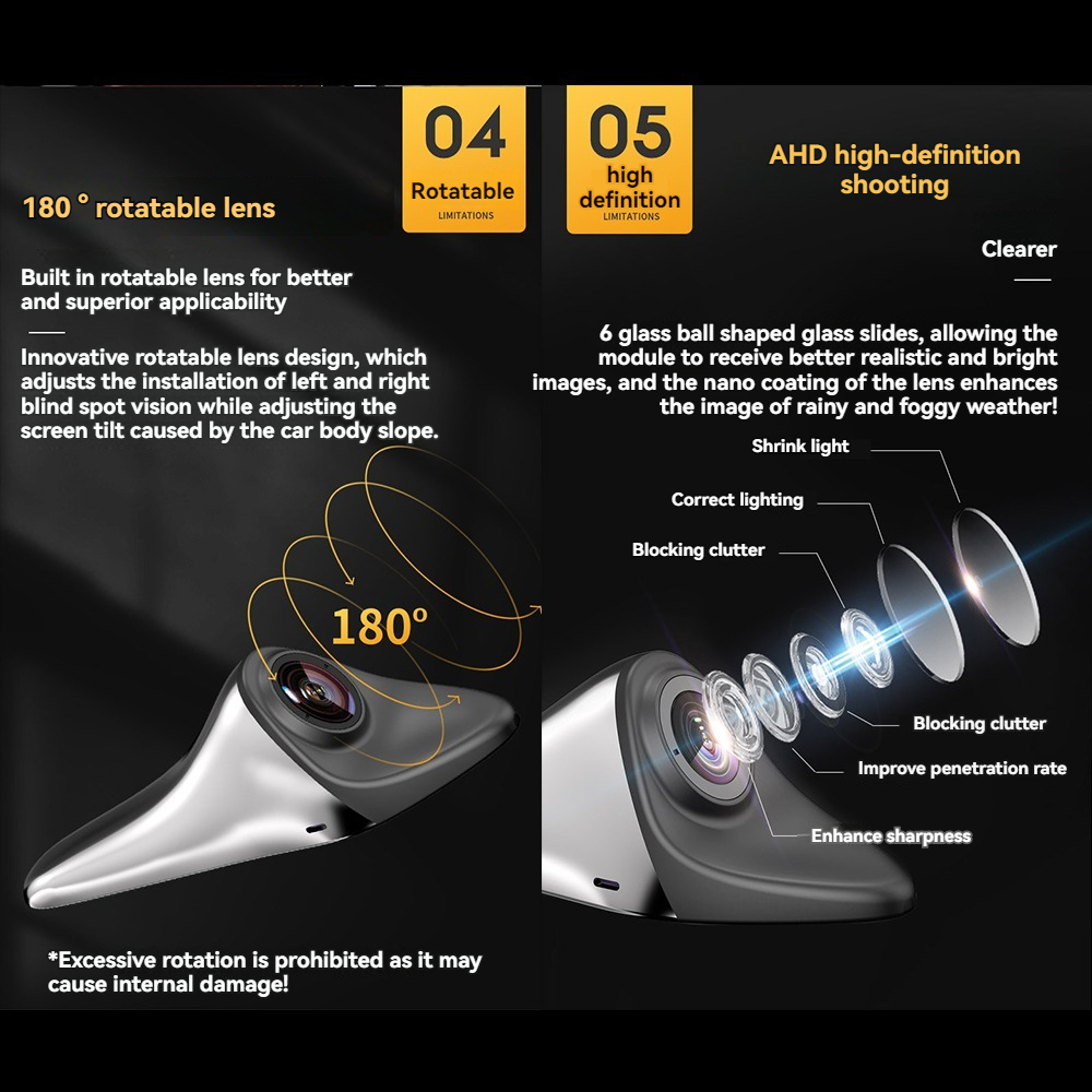 Car Side View Camera, HD Blind spot Camera, Waterproof Side View Camera ...