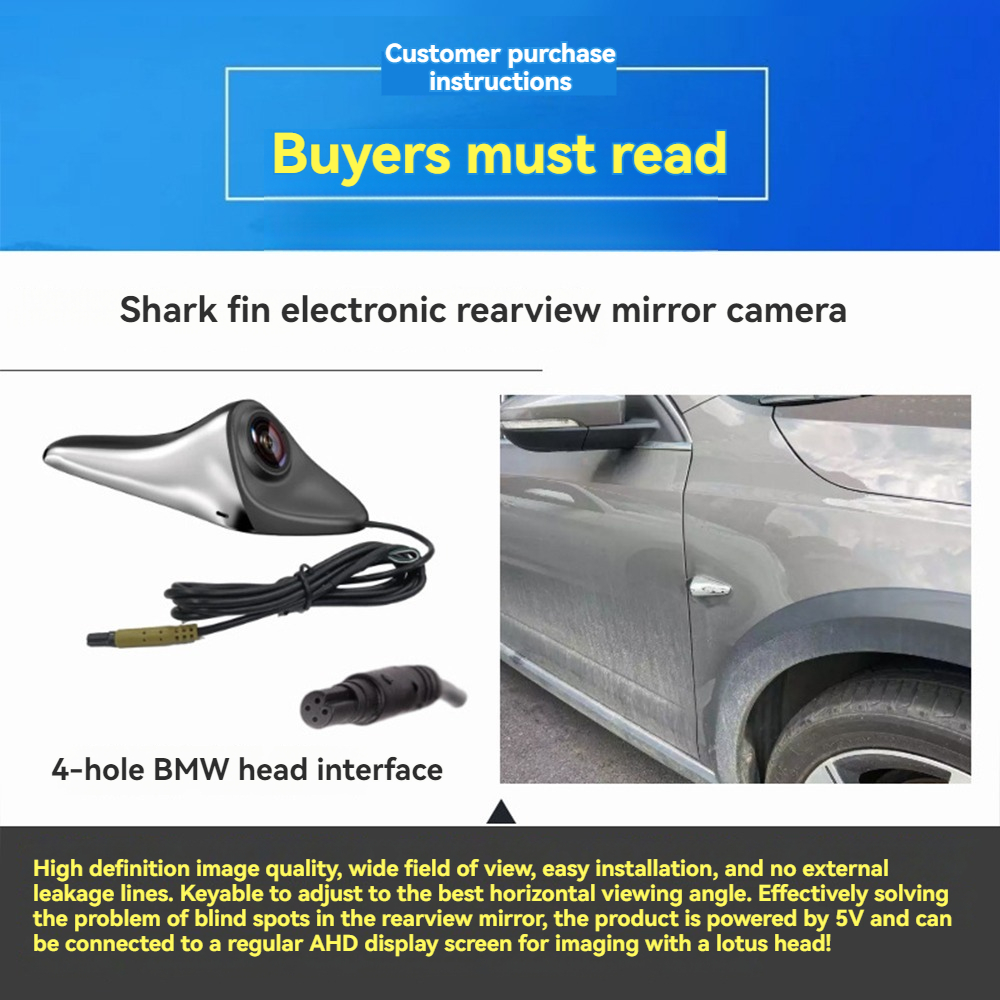 Car Side View Camera, HD Blind spot Camera, Waterproof Side View Camera ...