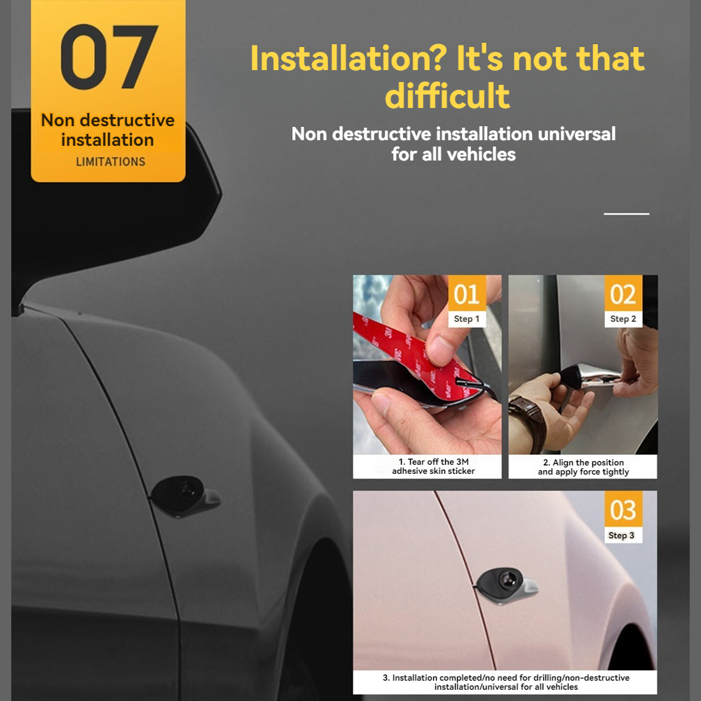 Car Side View Camera, HD Blind spot Camera, Waterproof Side View Camera ...