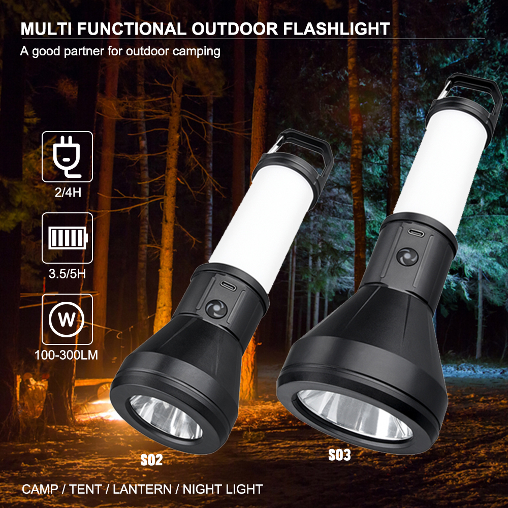 Asafee S02/S03 LED ultra-bright outdoor portable flashlight can fixed ...