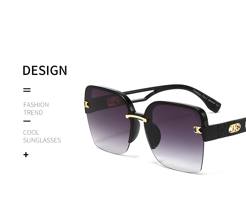 CarrKen Classic Fashion Men's Large Frame Sunglasses UV Resistant Women ...