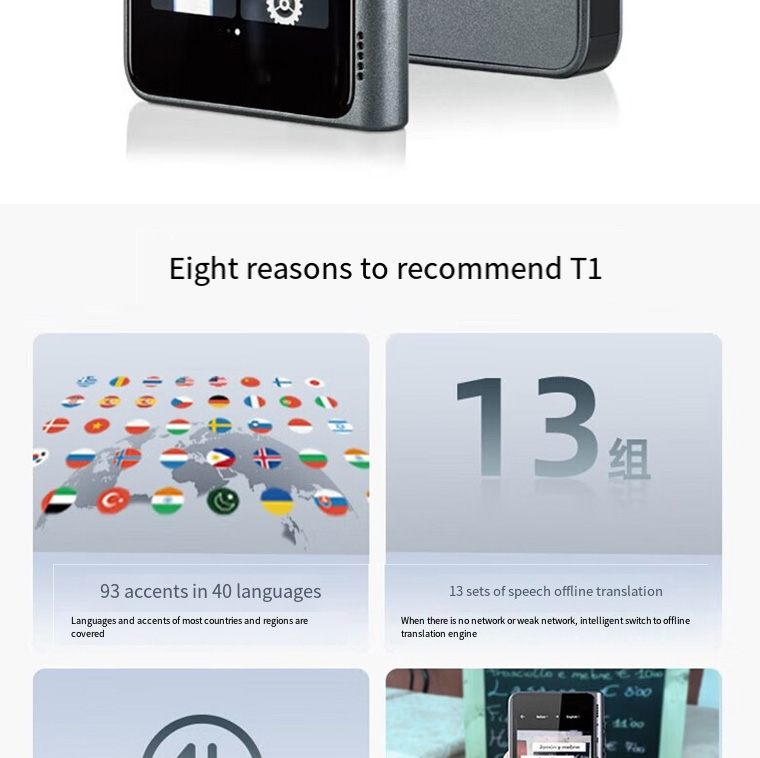 Timekettle T1 Intelligent translator Multi-language offline business ...