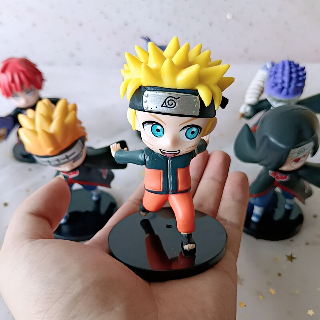 6Pcs/Set 9cm Anime Naruto Uchiha Sasuke Sasori Deidara Uchiha Itachi ...