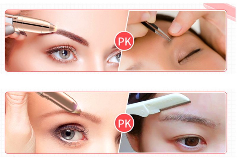 [Ready Stock] Electric Eyebrow Trimmer Rechargeable USB Painless Eye ...