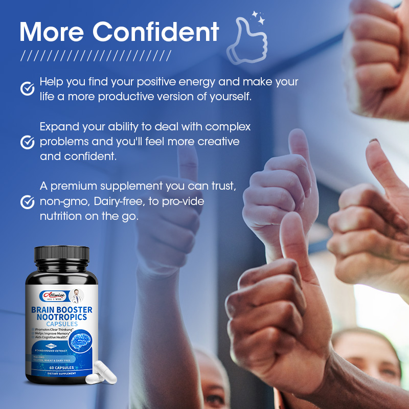 Alliwise Brain Booster Nootropics Capsule Brain Support Supplement for ...