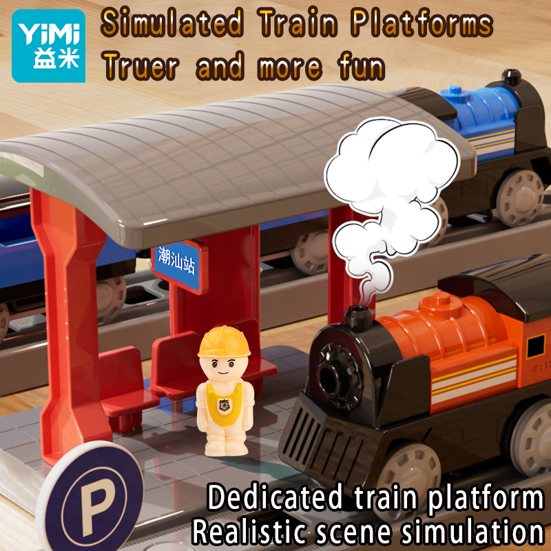 YIMI Boy Car Toys DIY Railway Racing Car Toy 6.8M Train Car Educational ...