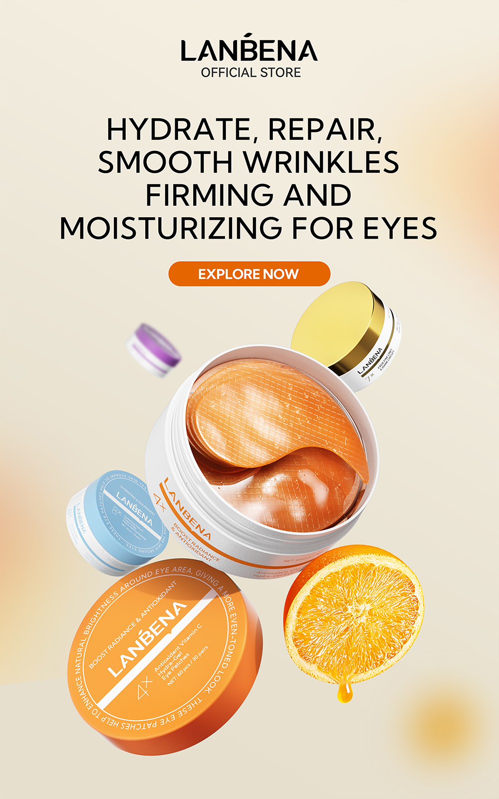 LANBENA Eye Mask Collagen Gel Eye Patch Anti Aging Repaire Wrinkle ...