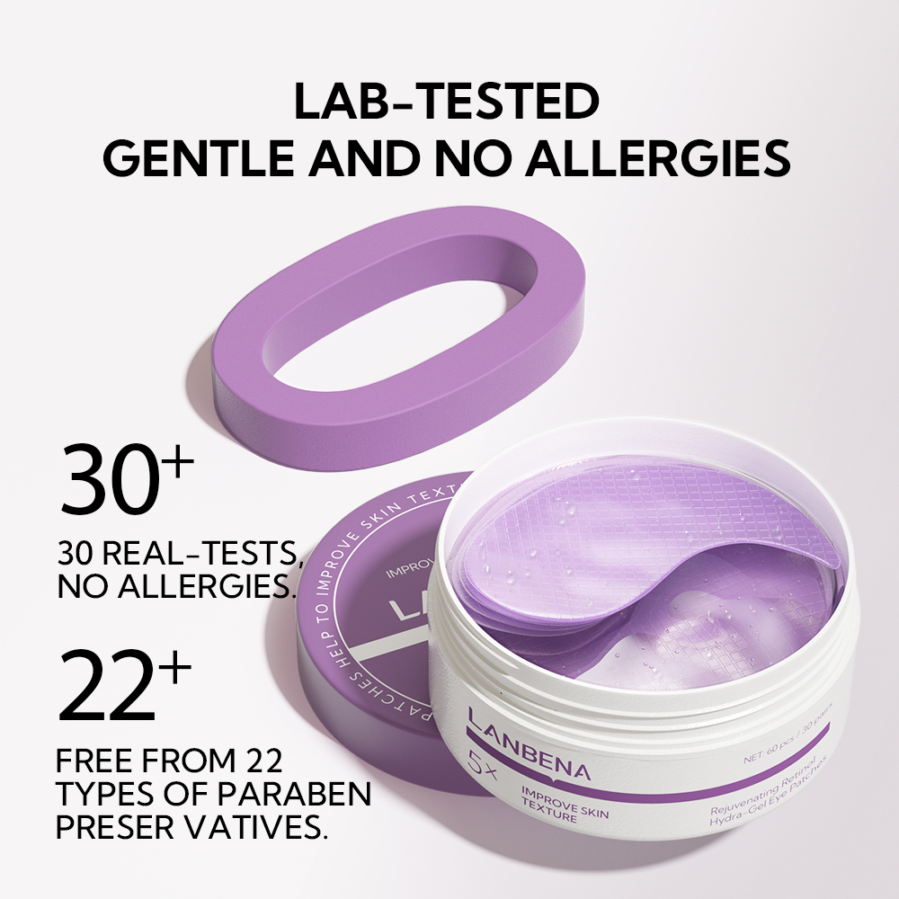 LANBENA Retinol Eye Mask Improve Dark Circles Remove Eye Bag Brighten ...