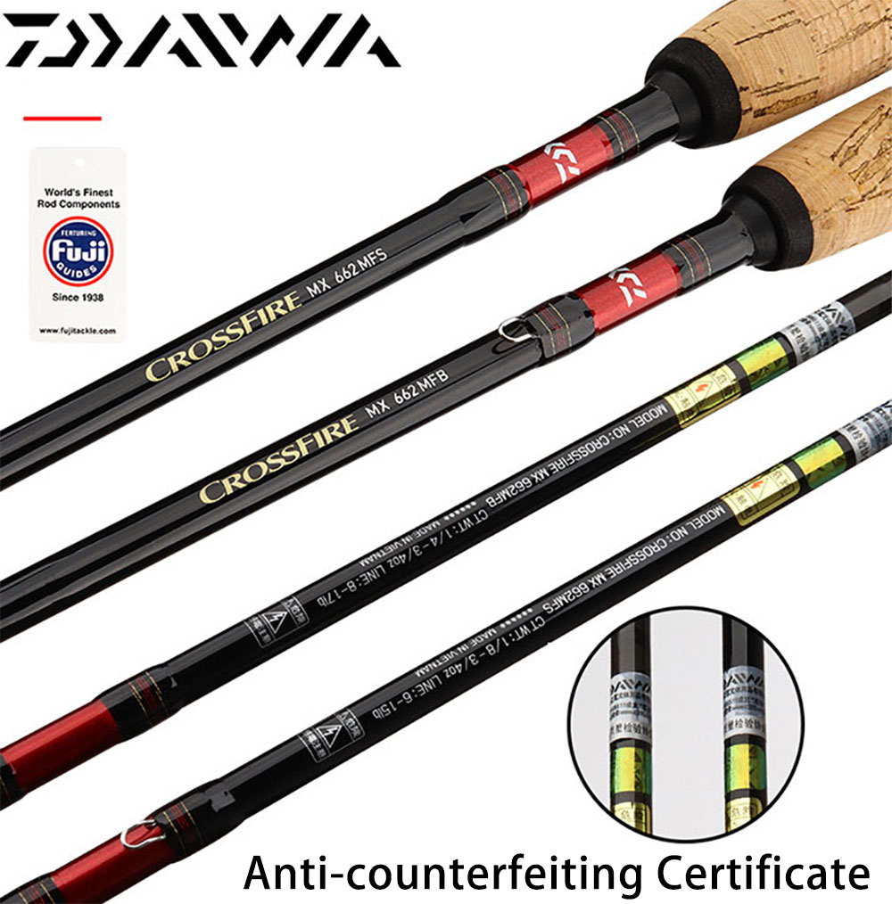 DAIWA CROSSFIRE MX Original FUJI Fishing Rod Long Thow Full Carbon Spinning Rod X-CROSS 45 ...