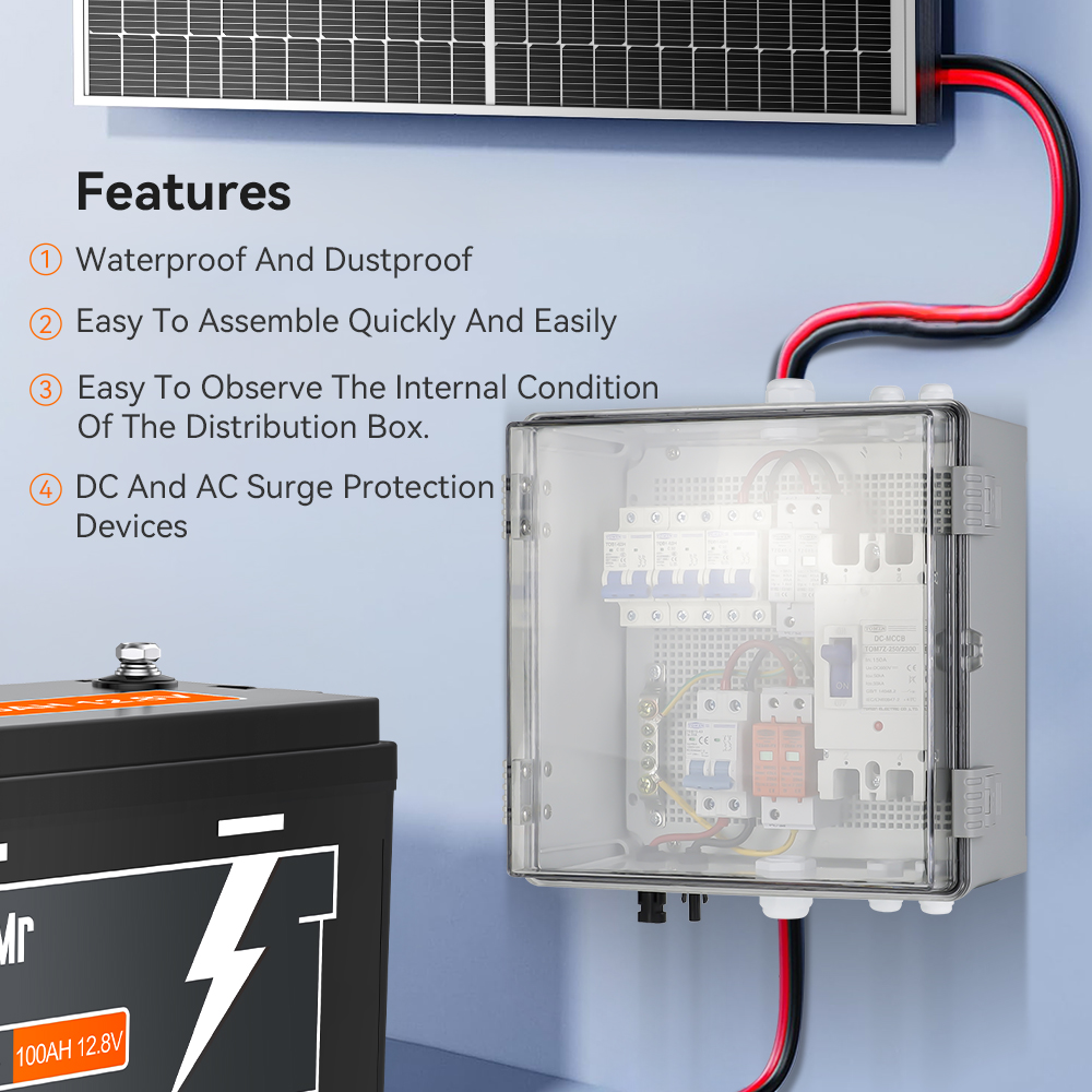 PowMr 10.5x9'' Waterproof Box Only Suit For 6.2KW 48V Hybrid Inverter ...