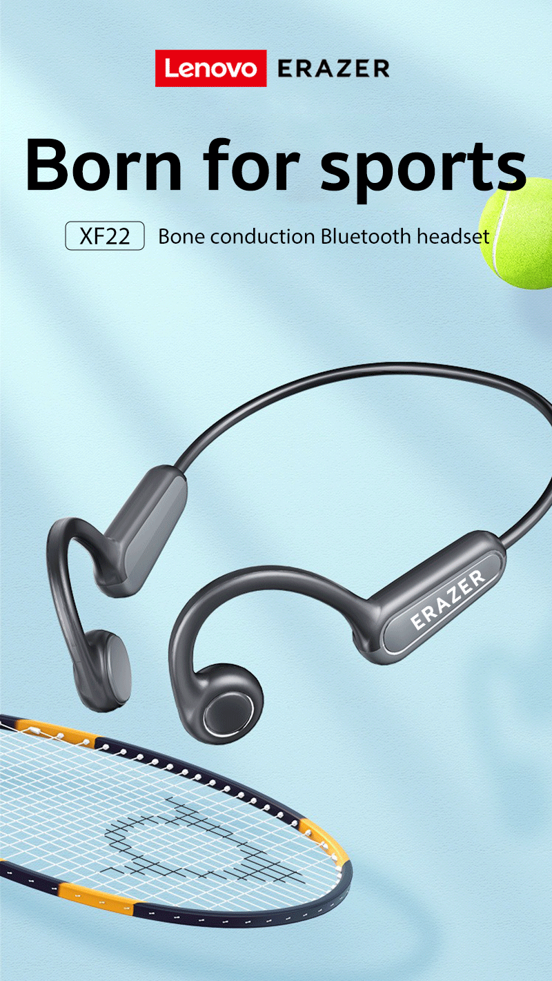 Lenovo ERAZER XF22 Wireless Earbuds Bone Conduction Headphones ...