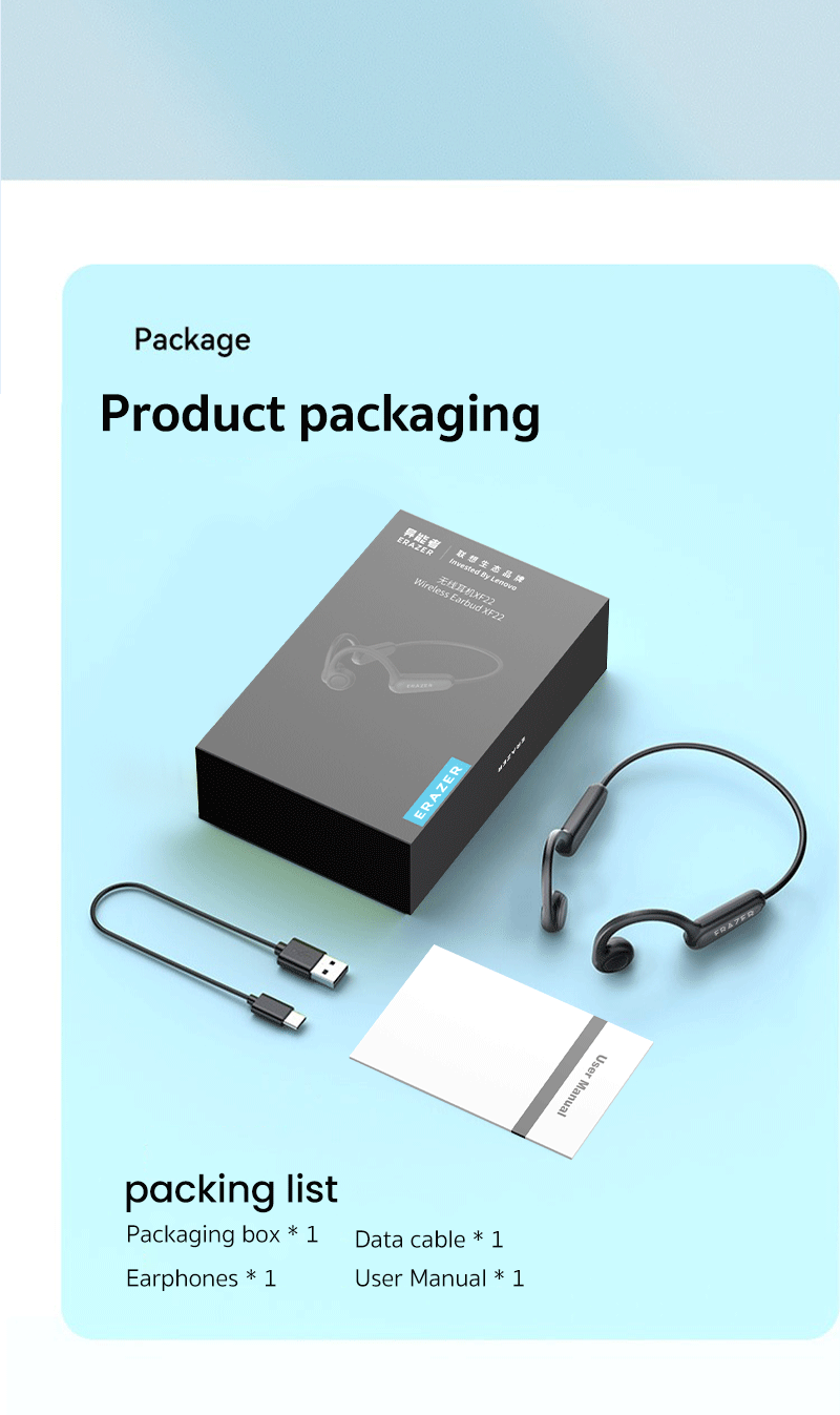 【Local Stock】Lenovo Erazer XF22 Wireless Bluetooth Earphone Bone ...
