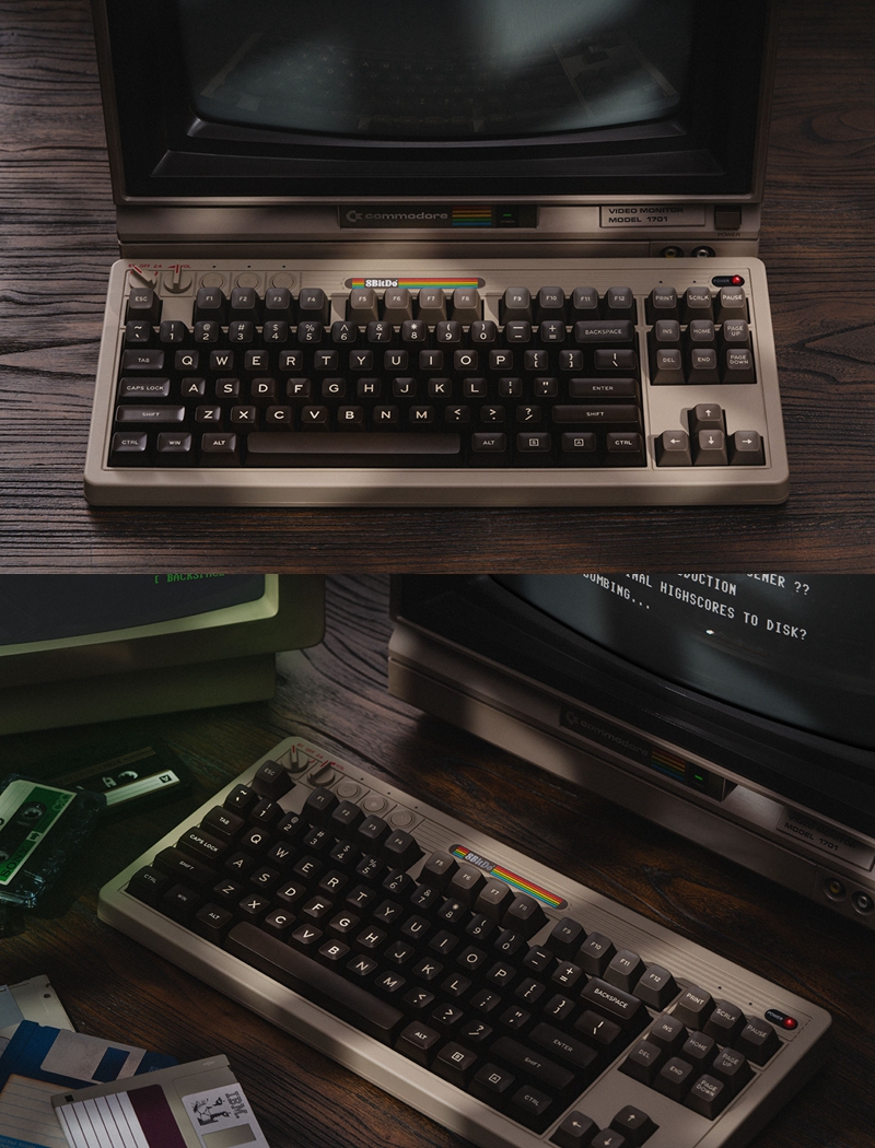 8BitDo Retro Mechanical Keyboard C64 Edition/M Edition/N Edition/Fami Edition Compatible with ...