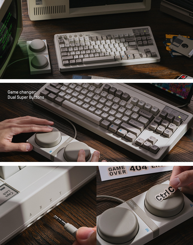 8BitDo Retro Mechanical Keyboard C64 Edition/M Edition/N Edition/Fami Edition Compatible with ...