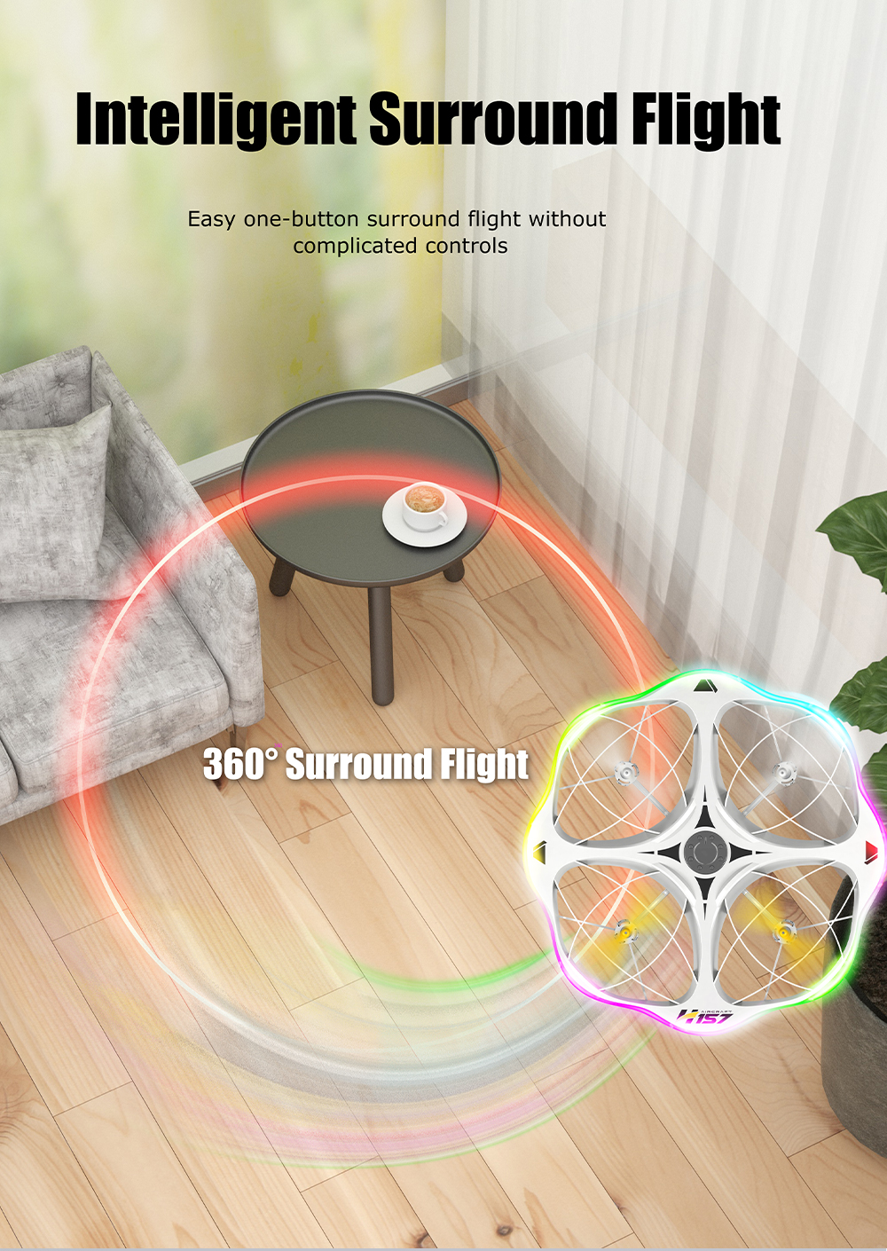 RC UFO Helicopter Drone Gravity Sensing Watch Remote Control Airplane ...