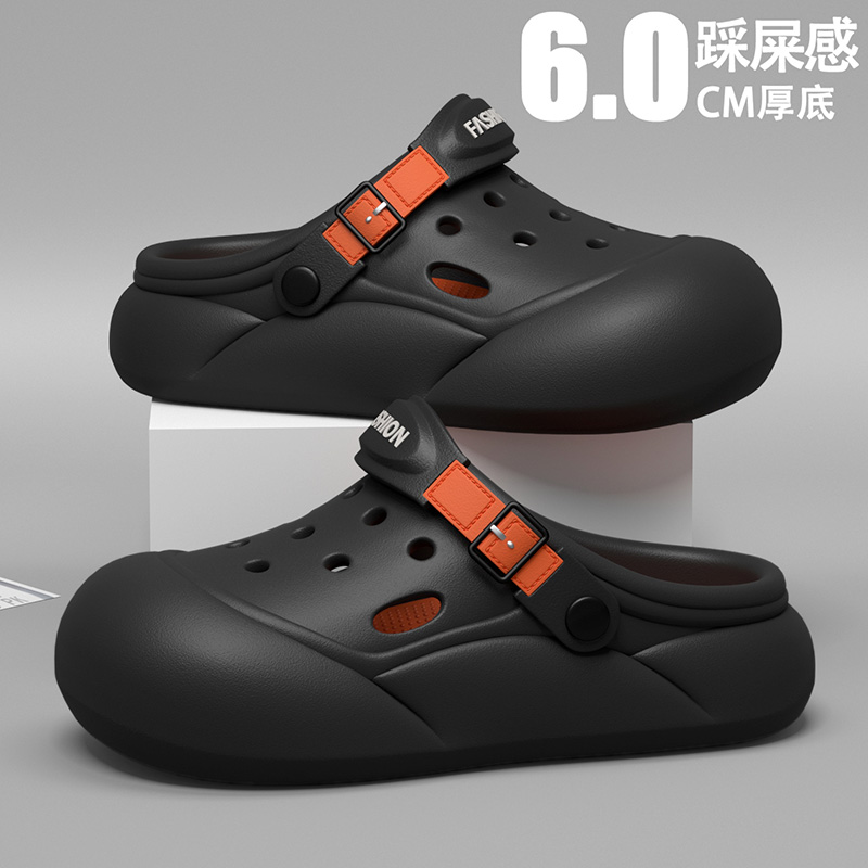 Cave shoes men's summer outside wear non-slip sports beach slippers ...