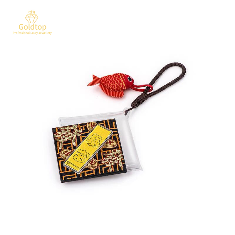 【Goldtop】Rich Koi Carp Full Score 24K/999 (0.2g) Gold Bar-Gold Coin ...