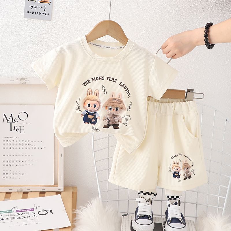 【Beryl kids】boy clothing suit short pant+short sleeve crew neck summer ...