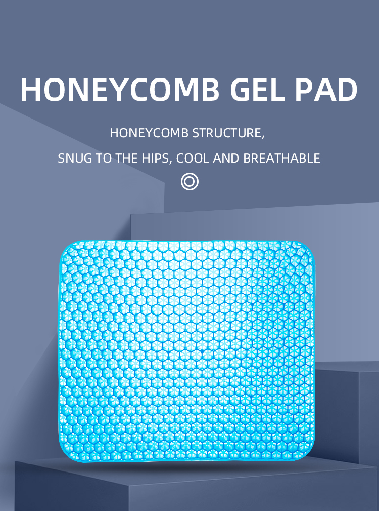 3D 2 Layer Breathable Silicone Seat Cushion Car Seat Cushion Gel Seat ...