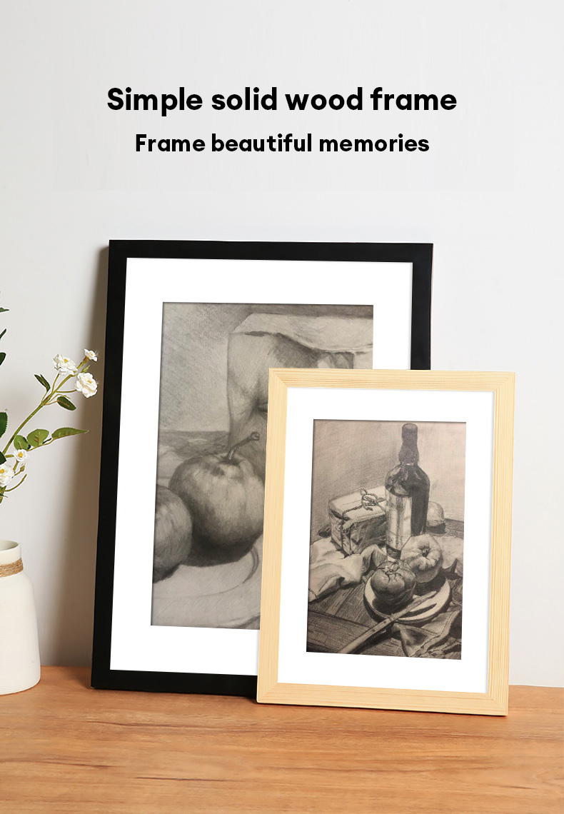 4r A4 Wood Photo Frame Simple Picture Frame Certificate Document Photo ...