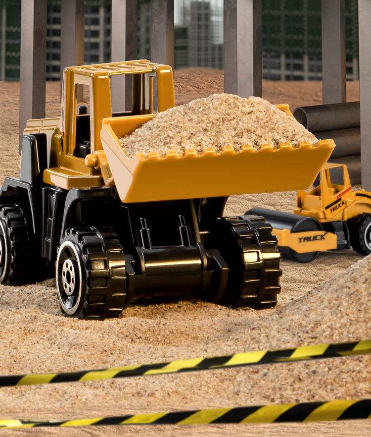 TEMI 6pcs Die Casting Transporter Toy Car Engineering Vehicle Ambulance ...