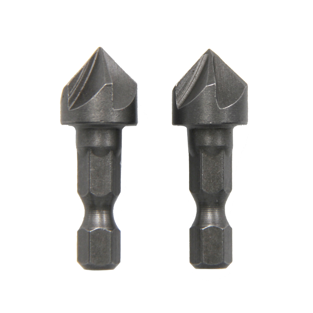 2PCS 1/2 Hexagonal Handle Five Blade Chamfering Tool 12.5mm Chamfering ...
