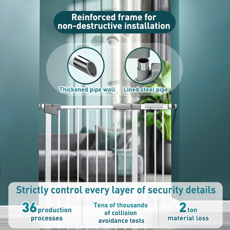 【COD】Pagar Baby Safety Gate Auto Closed Baby Gate Safety Pet Gate 3 ...