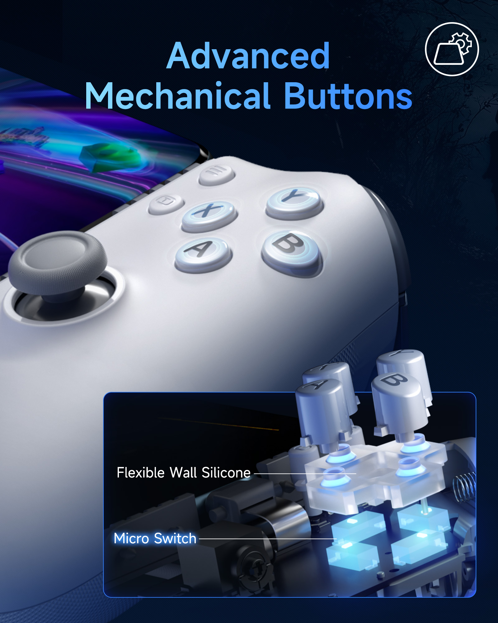 EasySMX M15 Mobile Phone Gamepad Type C Hall Mechanical Controller for ...