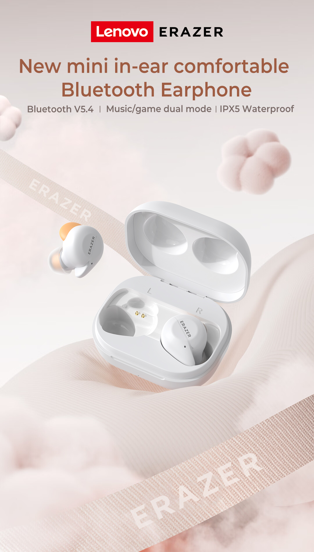 Lenovo ERAZER XT91 Bluetooth Earphone True Wireless Earphone Bluetooth ...
