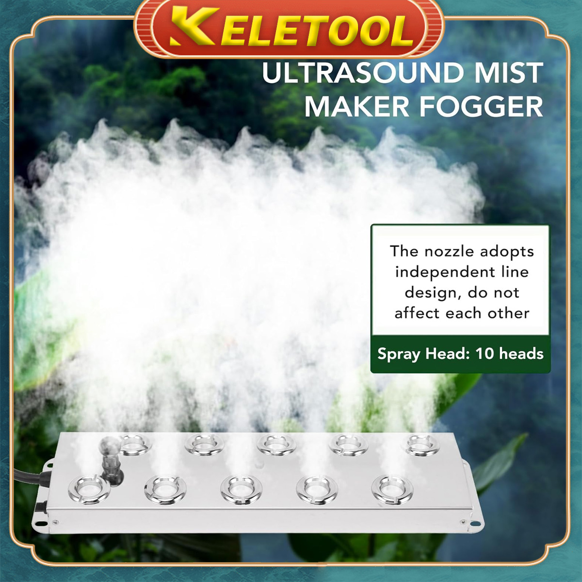 Ultrasonic mist maker 12 Head mist maker ultrasonic Fogger Humidifier ...