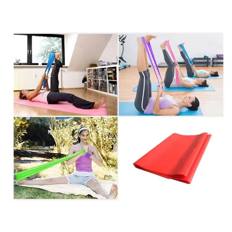 Yoga Sport Resistance Bands Pilates Training Fitness Exercise Home Gym ...