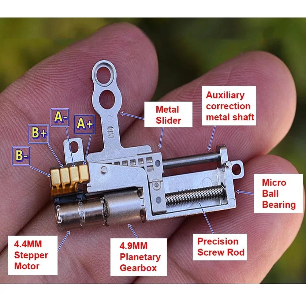 1PCS Micro Mini 5mm Precision Planetary Gearbox Gear Stepper Motor 2 ...