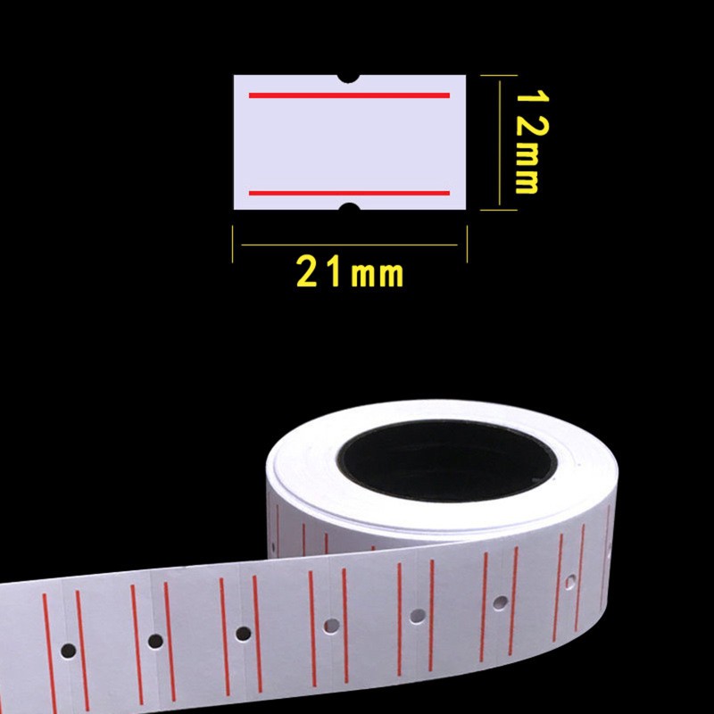 10 Rolls Self-Adhesive Price Label Stickers, Single Row Paper Labels ...