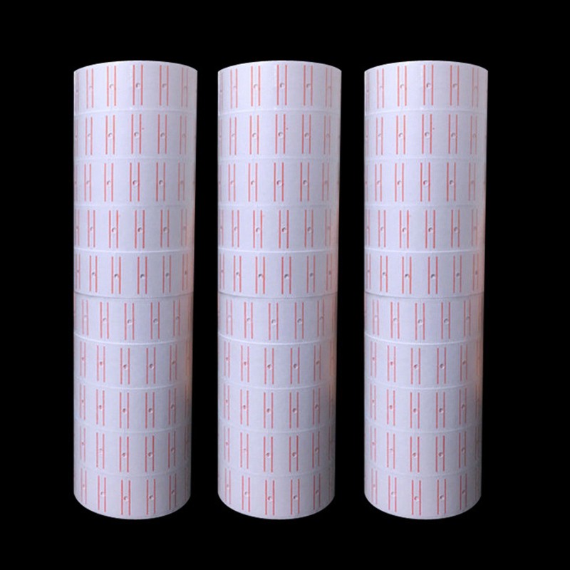 10 Rolls Self-Adhesive Price Label Stickers, Single Row Paper Labels ...